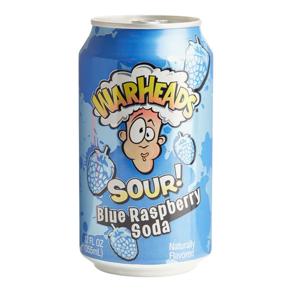 Warheads Blue Raspberry Soda 355ml – glamshow