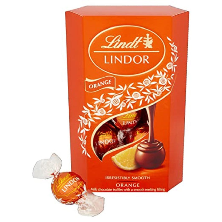 Lindt Lindor Orange Milk Chocolate Truffles (200g) Imported – glamshow