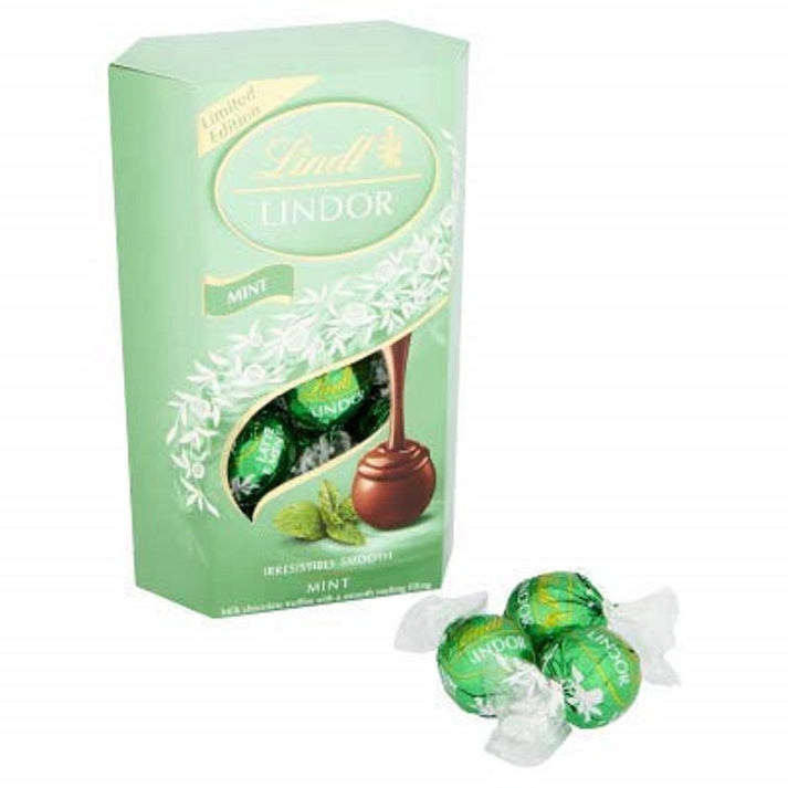 Lindt Lindor Mint in Milk Chocolate Truffle Box 200g Imported – glamshow